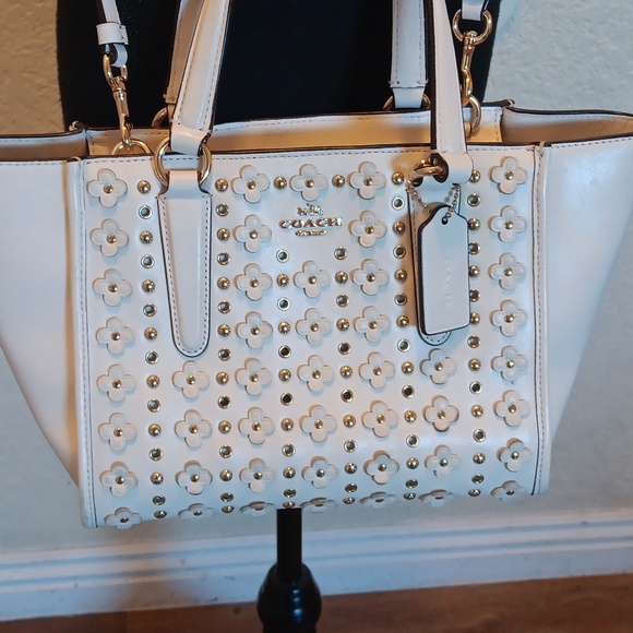 Coach | Bags | Coach Tea Rose Cream Crossbody Bag | Poshmark